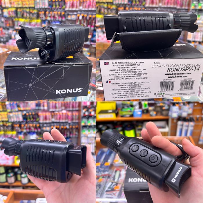 BINOCULAR KONUS KONUSPY-14 VISION NOCTURNA «MONOCULAR» – PESCA PORTILLO ...